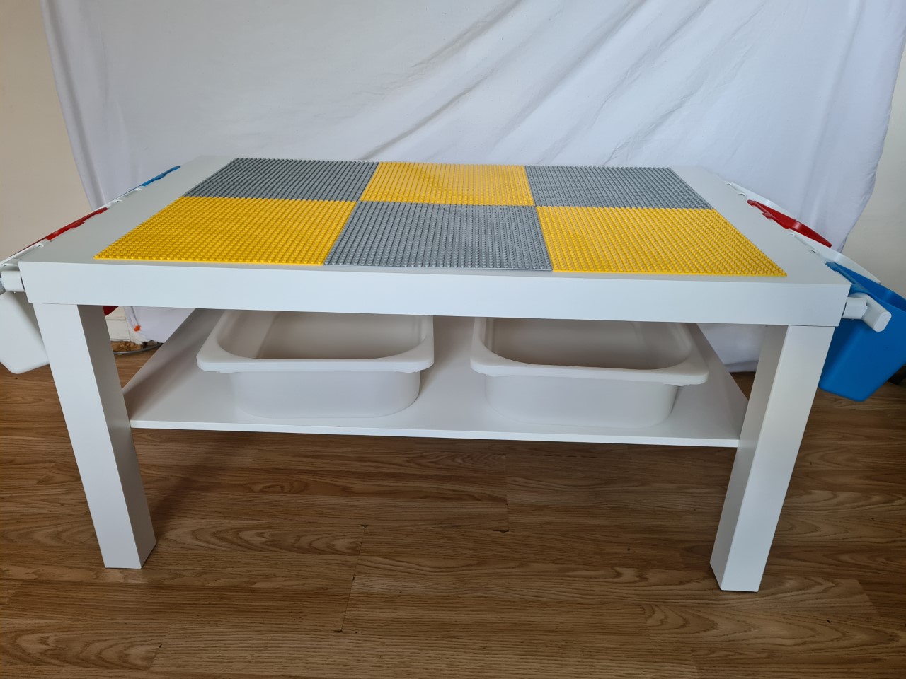 LEGO Play Table (Large - Grey & Yellow) - Shamrock Bricks